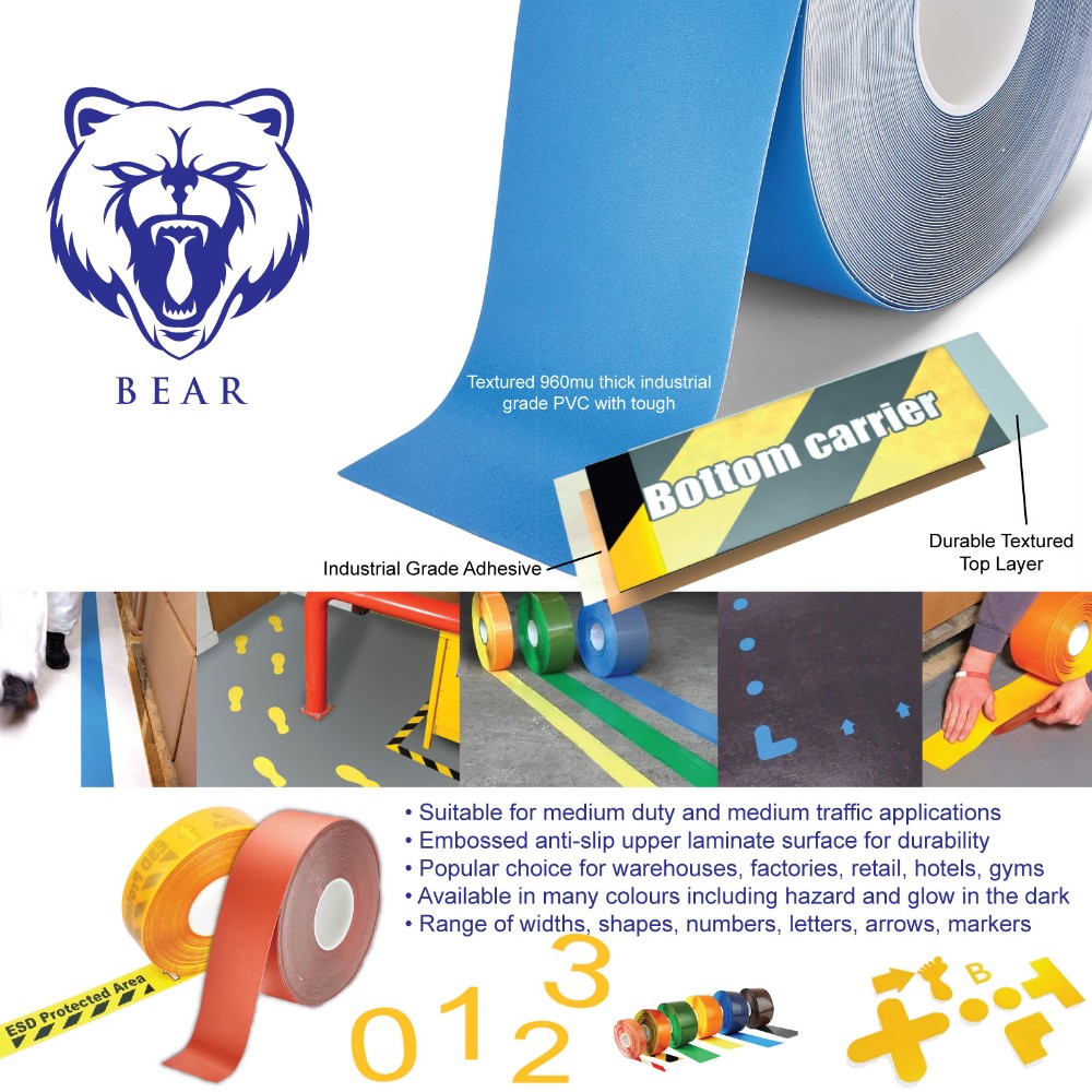 Aisle and Floor Marking Strips from INVICTUS TAPES