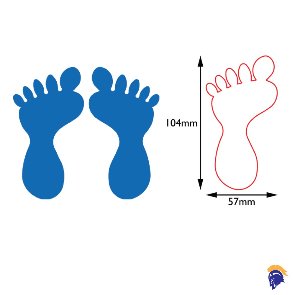 Foot Print Stickers from INVICTUS TAPES