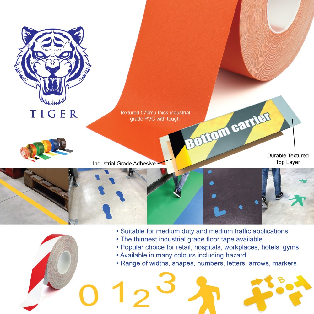 Heavy duty floor Marking Tape from INVICTUS TAPES